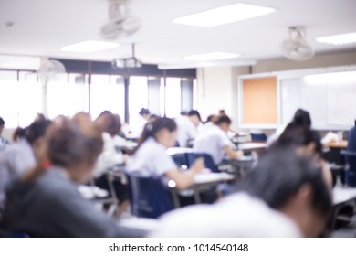 Blur Behind Student Collegian Study Lecture Stock Photo (Edit Now ...
