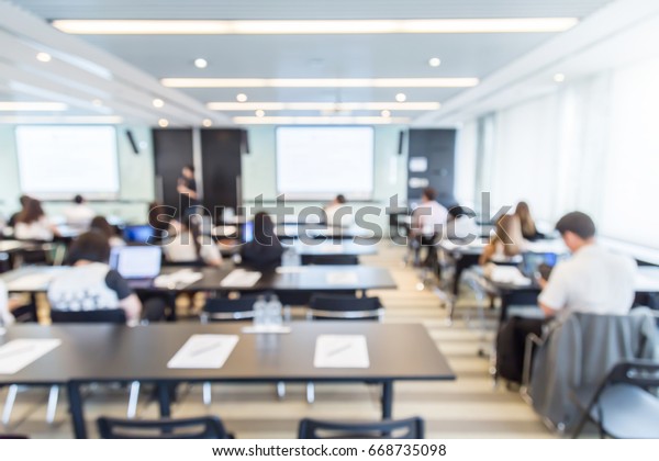 Blur Image Background Classroom Stock Photo (Edit Now) 668735098