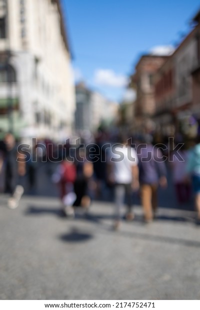 Blur Texture Background Design People Walk Stock Photo 2174752471 ...