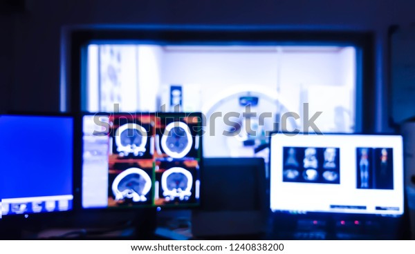 Blurred Background Computed Tomography Ct Scan Stock Photo 1240838200 ...