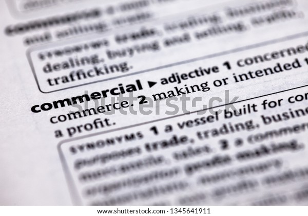 Blurred Close Partial Dictionary Definition Commercial Stock Photo ...