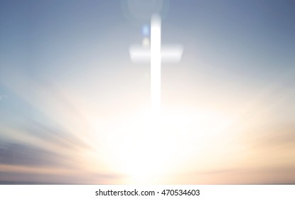 Blurred Cross On Sunset Background Stock Photo 470534603 | Shutterstock