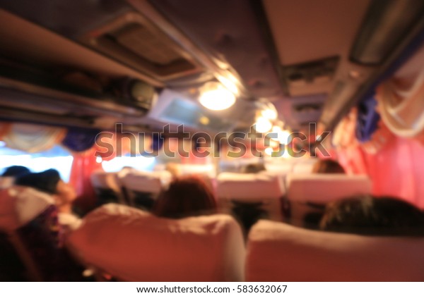 Blurred Image Inside Bus Night Time Stock Photo 583632067 | Shutterstock