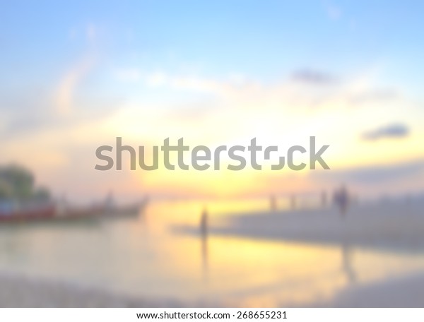Blurred Sunset Background Stock Photo (Edit Now) 268655231