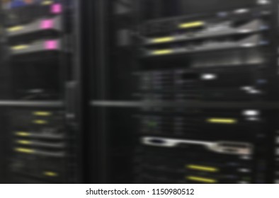 Blurring Background Server Rack Data Center Stock Photo 1150980512 ...