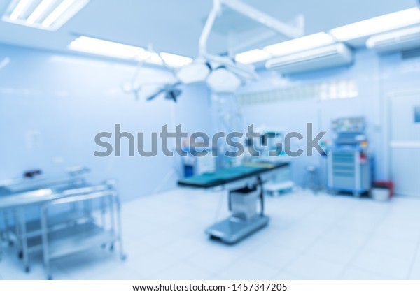 Blurry Empty Interior Operating Room Modern Stock Photo 1457347205 ...