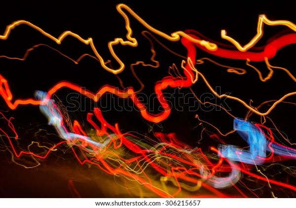 Blurry Light Effect Small Size Multicolor Stock Photo 306215657 ...