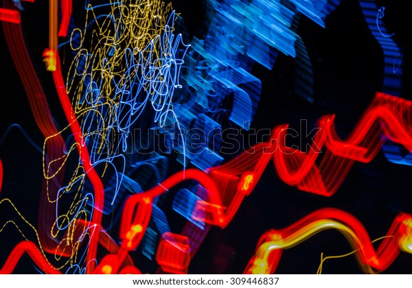 Blurry Light Effect Small Size Multicolor Stock Photo 309446837 ...