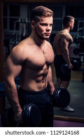 Sporty Sexy Couple Showing Muscle Workout Stock Photo (Edit Now) 1407145682