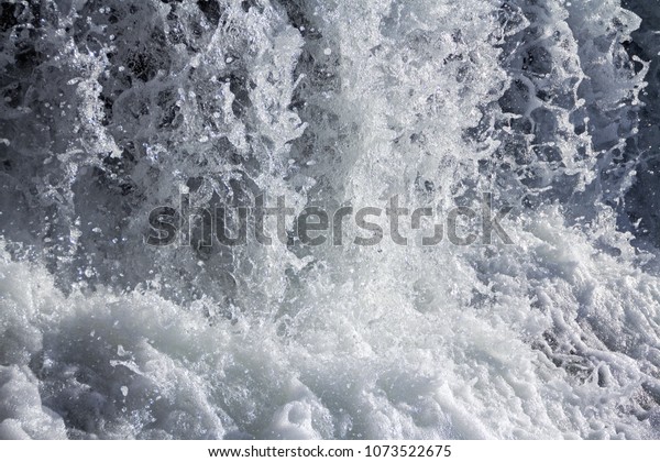 Boiling Water Flows Falling Downnull Stock Photo 1073522675 | Shutterstock