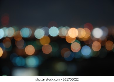 Bokeh Light Dots Effect Background Abstract Stock Photo 651708022 ...