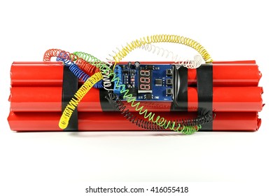 Bomb Digital Countdown Timer Isolated On Stock Photo (Edit Now) 416055418