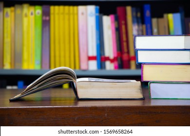 Book Open On Table Stack Books Stock Photo 1569658264 | Shutterstock