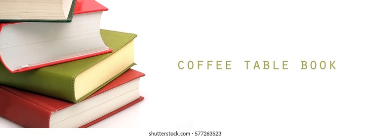 Стоковая фотография 577263523: Book Stack On White Background Layout ...