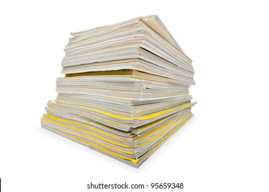 Stack Manila Office Folders Files On Stock Illustration 107005511