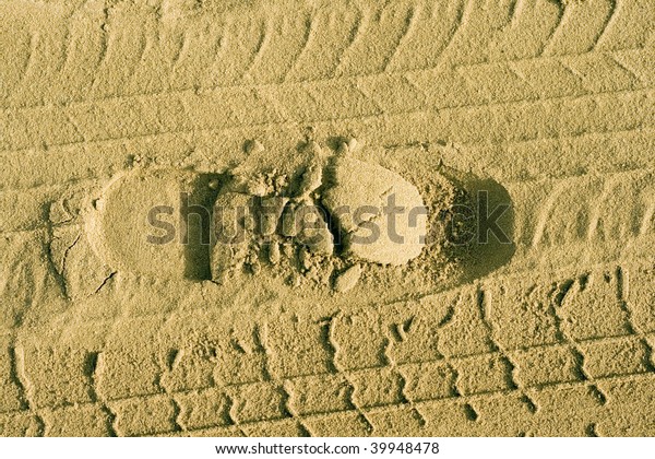 Boot Mark On Beach Stock Photo 39948478 | Shutterstock