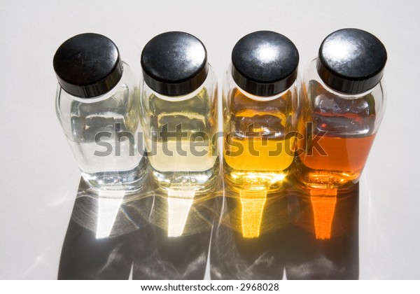 Bottles Samples Different Base Oils Against Stock Photo 2968028 ...