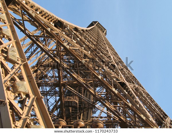 Bottom Top View Eiffel Tower Stock Photo 1170243733 | Shutterstock