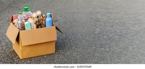 Box Garbage On Road Garbage Sorting Stock Photo 2190747049 | Shutterstock
