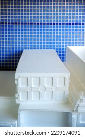 Boxes Expanded Polystyrene White Cork Fish Stock Photo 2209174091 ...