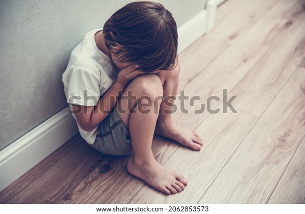 Boy Crying Covered His Face His Stock Photo 2062853573 | Shutterstock