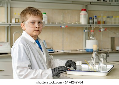 Boys Doing Experiments Laboratory Science Education Stock Photo ...