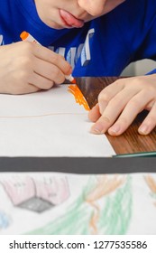 Boy Drawing Table Stock Photo 1277535586 | Shutterstock