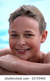 Boy Pool Stock Photo (Edit Now) 15719443