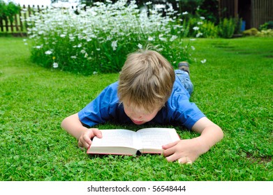 Boy Reading Stock Photo (Edit Now) 56548444