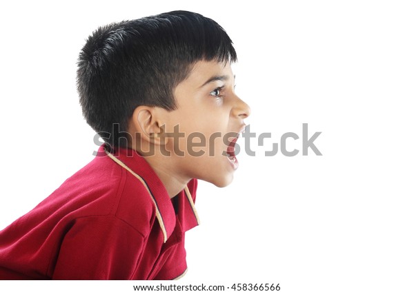 Boy Shouting Stock Photo (Edit Now) 458366566
