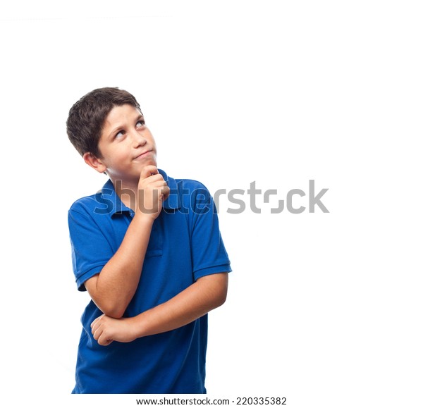 Boy Thinking Stock Photo (Edit Now) 220335382