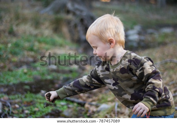 Boy Throwing Dirt Stock Photo 787457089 | Shutterstock