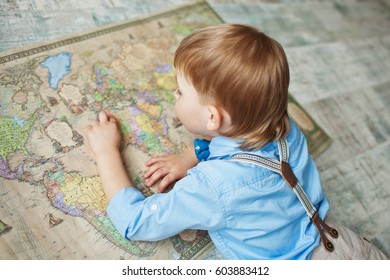 Boy World Map Stock Photo 603883412 | Shutterstock