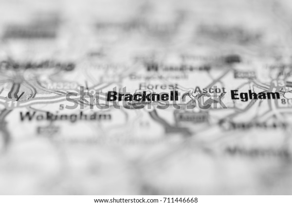 Bracknell On Map Stock Photo 711446668 | Shutterstock