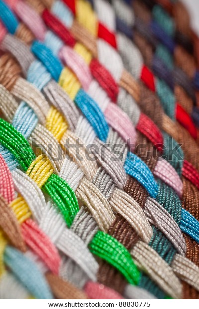 Braid Colorful Sewing Threads Side View Stock Photo 88830775 | Shutterstock
