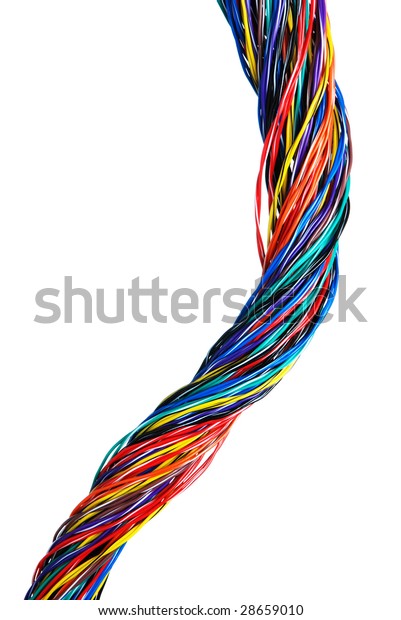 Braided Color Computer Cable Stock Photo 28659010 | Shutterstock