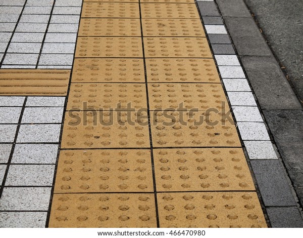 Braille Block Passageway Designed Visually Impaired Stock Photo ...