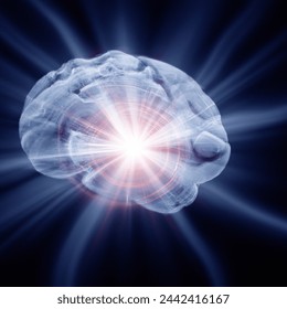 Illustration Human Brain Neural Connections Symbolising AI-generated ...
