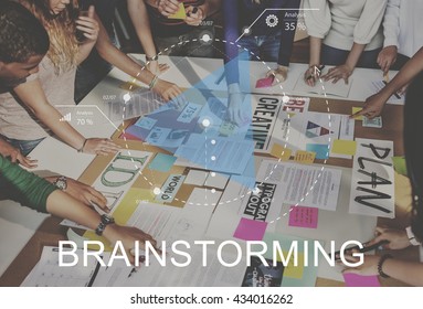Brainstorming Learning Strategy Documents Concept Stock Photo 434016262 ...