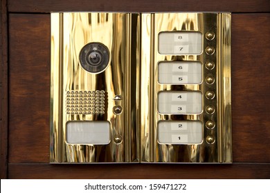Brass Intercom Close Stock Photo 159471272 | Shutterstock
