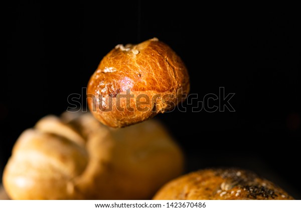 Bread Floating On Set Loaves On Stock Photo 1423670486 | Shutterstock