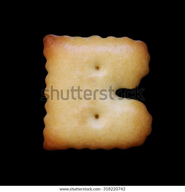 Bread Sample Letter B On Black Stock Photo (Edit Now) 318220742