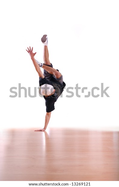 Break Dancer Handstand Pose Stock Photo (Edit Now) 13269121