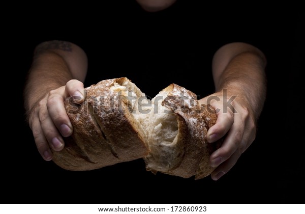 Breaking Bread Stock Photo (Edit Now) 172860923