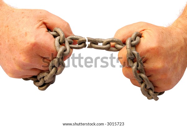 Breaking Chains Getting Freedom Bondage Stock Photo (Edit Now) 3015723