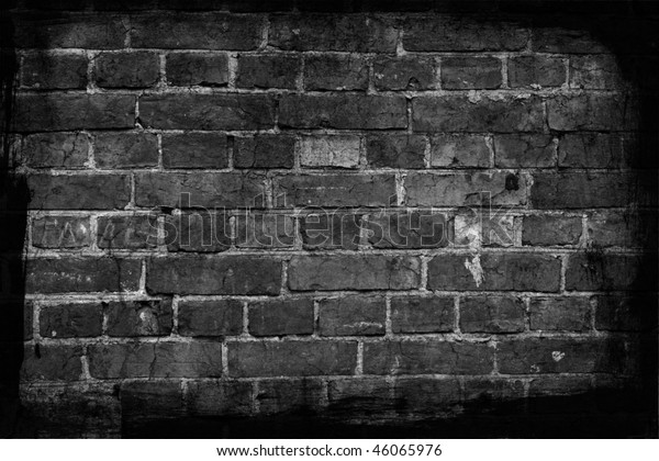 Brick Wall Border Stock Photo (Edit Now) 46065976
