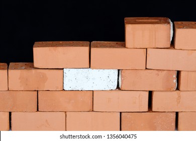 Brick Wall Different Colored Bricks Stock Photo 1356040475 | Shutterstock