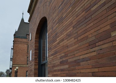 Brick Wall Side View Stock Photo 1308482425 | Shutterstock