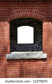 Brick Windows Framing White Background Stock Photo 12379870 | Shutterstock