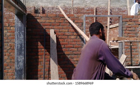 Brick Work Superstructure Brick Wall Under Stock Photo 1589668969 ...